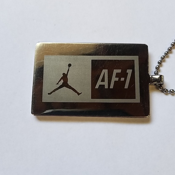 Nike | Accessories | Nike Air Jordan Af Keychain Lace Tag Leather ...